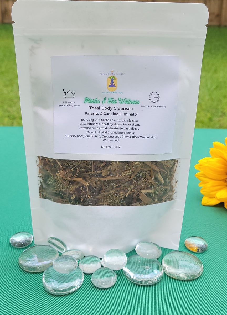 Total Body Cleanse +Parasite & Candida Eliminator Tea – Afrikan Goddess ...